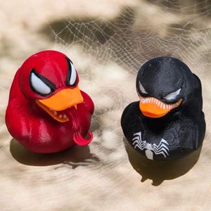 Carnage & Venom 3D Printed Ducks Jeep Ducking Collectibles With a ...