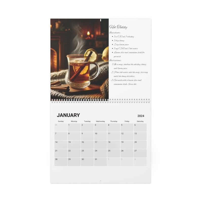 2024 Cocktail Calendar Mixology and Bartending Wall Calendar Monthly ...