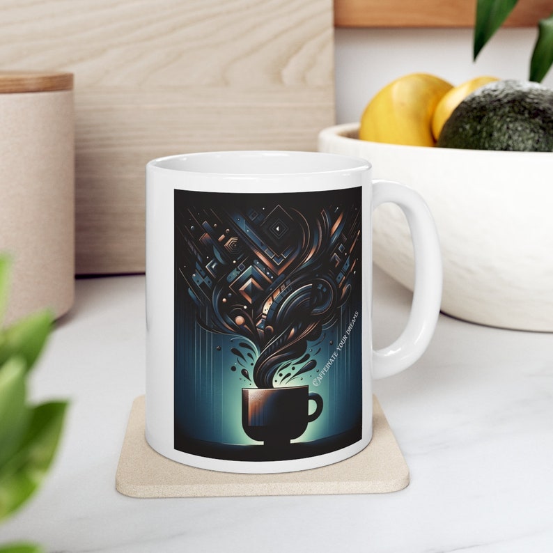 Caffeinate Your Dreams Coffee Mug Inspirational Quote Coffee Cup ...