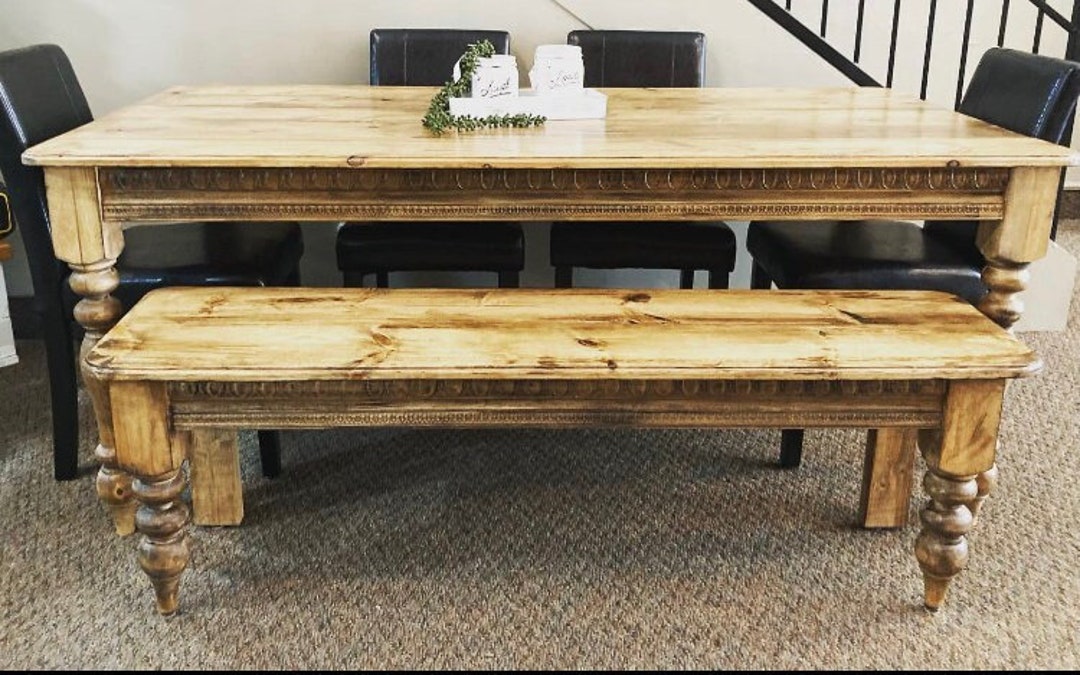 Rustic Modern Farmhouse Stained Table - Etsy