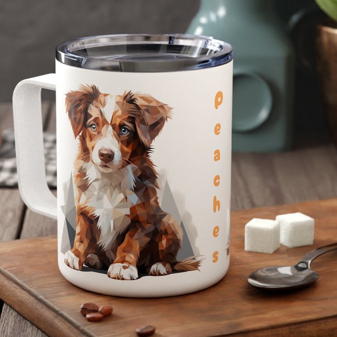 Personalized Pet Mug Using Pet Photo, Insulated Dog Mugs, Gift Idea for ...