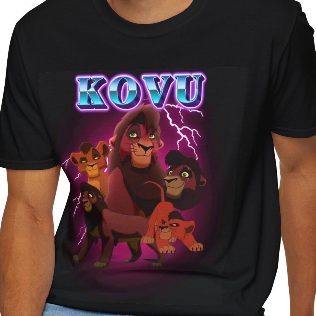 Kovu Retro 90s Bootleg Unisex Softstyle T-shirt Lion King 2 Y2K Crush ...