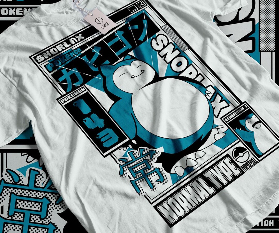 Snorlax Tee Perfect for a Gift, Present, Holiday, Birthday Japanese ...