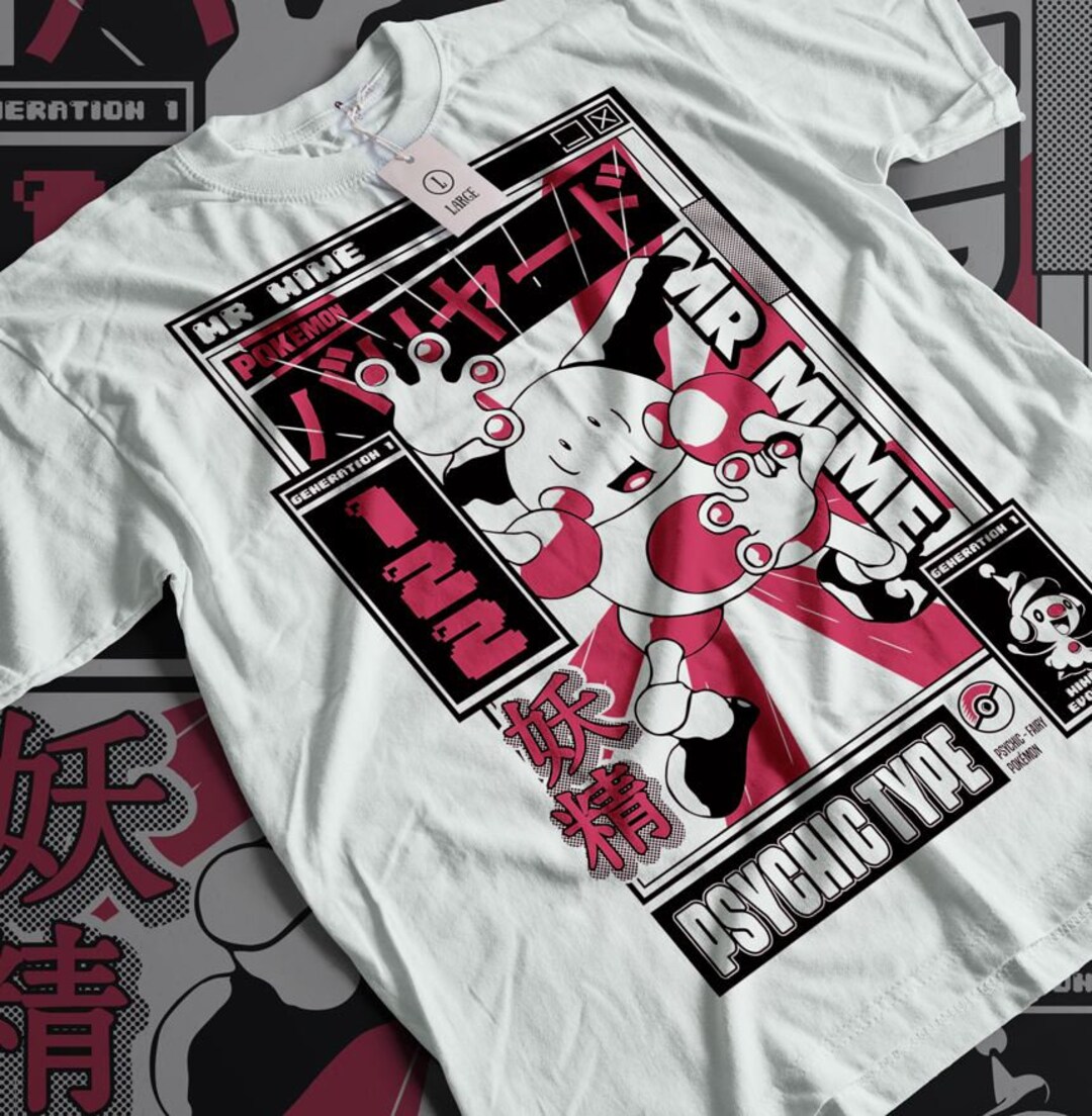 Mr. Mime Tee Perfect for a Gift, Present, Holiday, Birthday Japanese ...