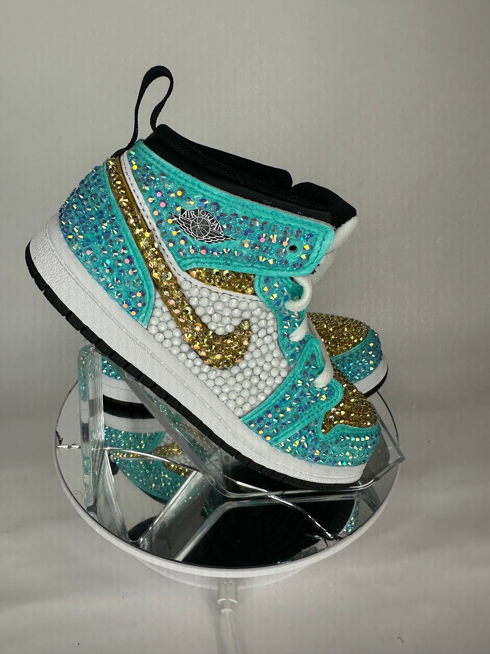 Custom Rhinestone Jordan 1 Mids – Blinged Sneakers, Any Colors - Etsy