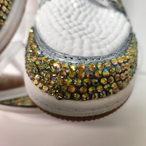 Gold Copper Silver Bling Jordan 1 Mids- Custom Colors, Rhinestone ...