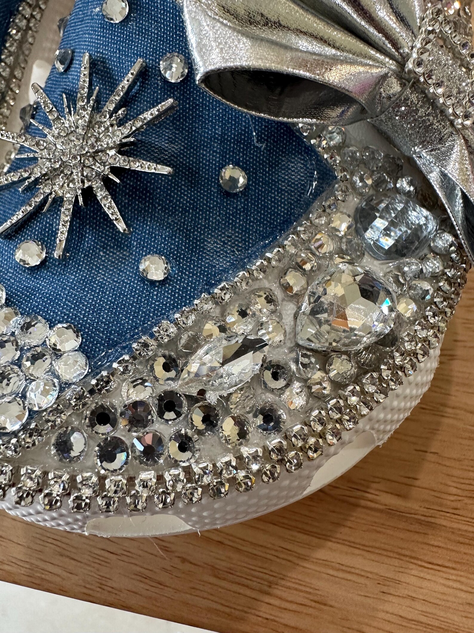 Denim and Diamonds Crocs, Rhinestone Bling Custom Clogs, Bedazzled ...