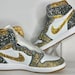 Silver Rhinestone Jordan 1, Custom Bling Sneakers, Bedazzled Nikes - Etsy