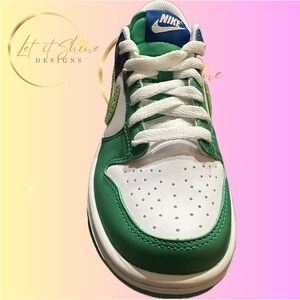 Custom Bling Dunks - Swoosh Only, Rhinestone Sneakers, Luxury Bling ...