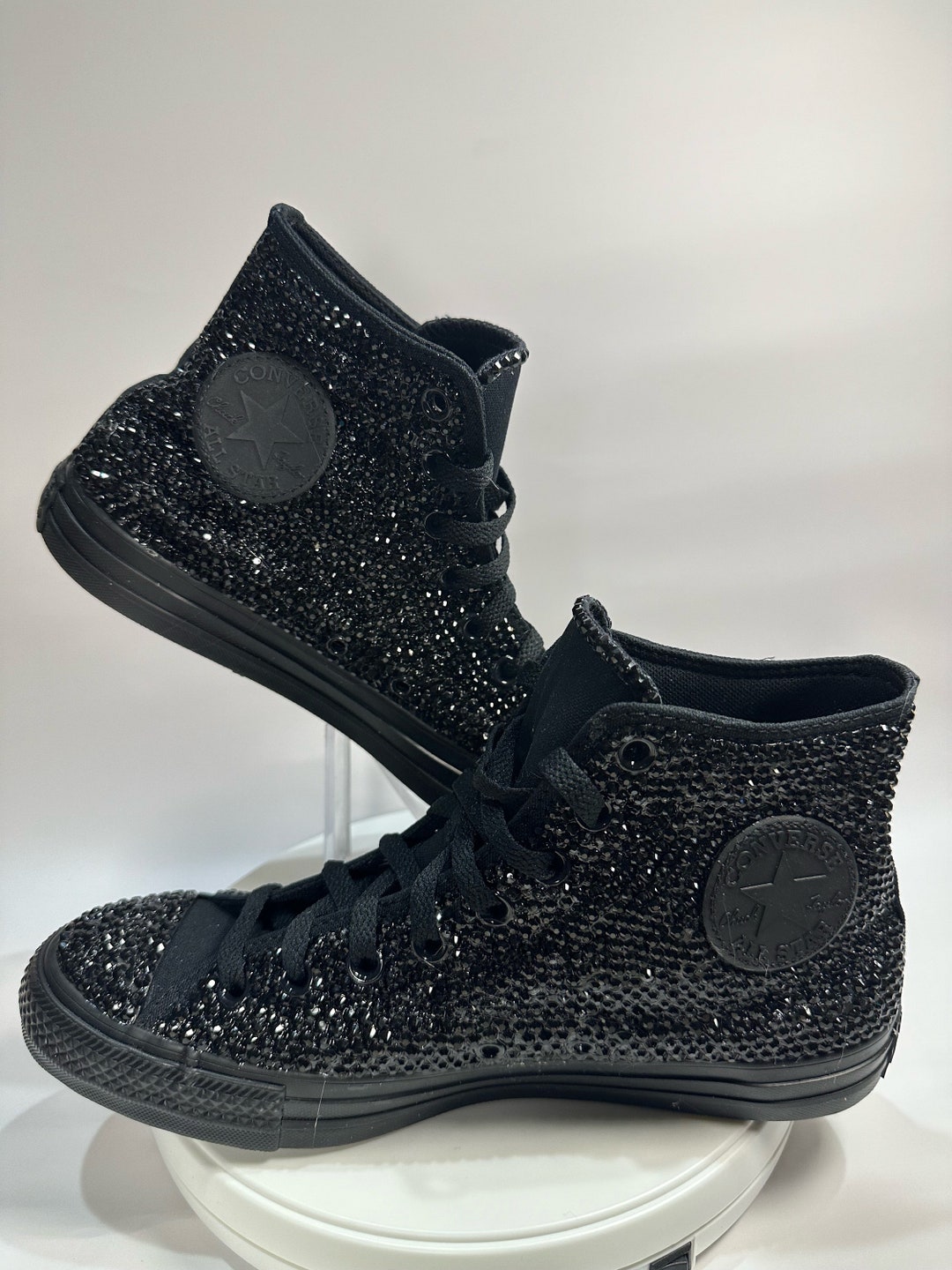 Custom Bling Converse Rhinestone High Tops, Prom, Formal, Birthday Idea ...