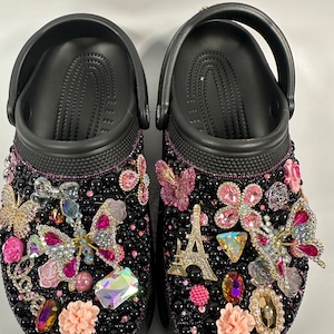 Customized Rhinestone Bling Crocs, Luxury Clogs, Teen Gift, Birthday ...