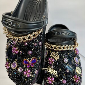 Customized Rhinestone Bling Crocs, Luxury Clogs, Teen Gift, Birthday ...