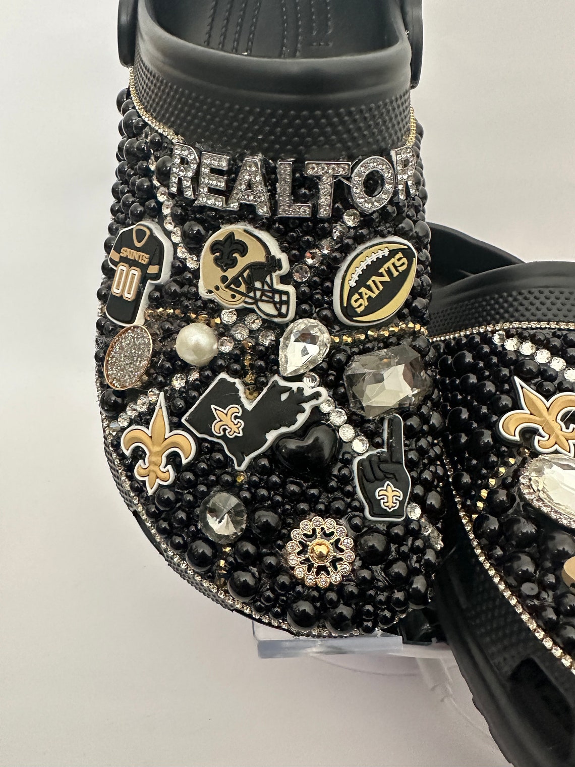 Custom Rhinestone Bling Team Crocs, Football Baseball, Basketball ...