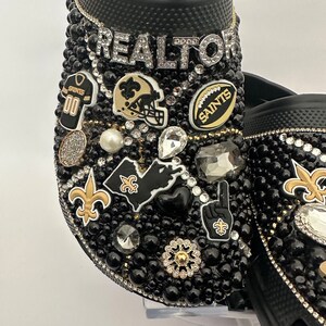 Custom Rhinestone Bling Team Crocs, Football Baseball, Basketball ...