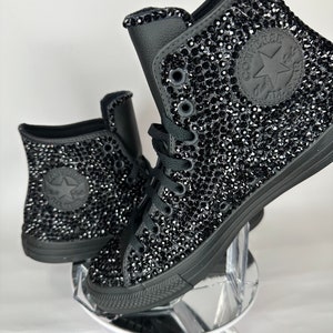 Bling Luxury Leather Converse High Tops, Prom, Formal, Wedding ...