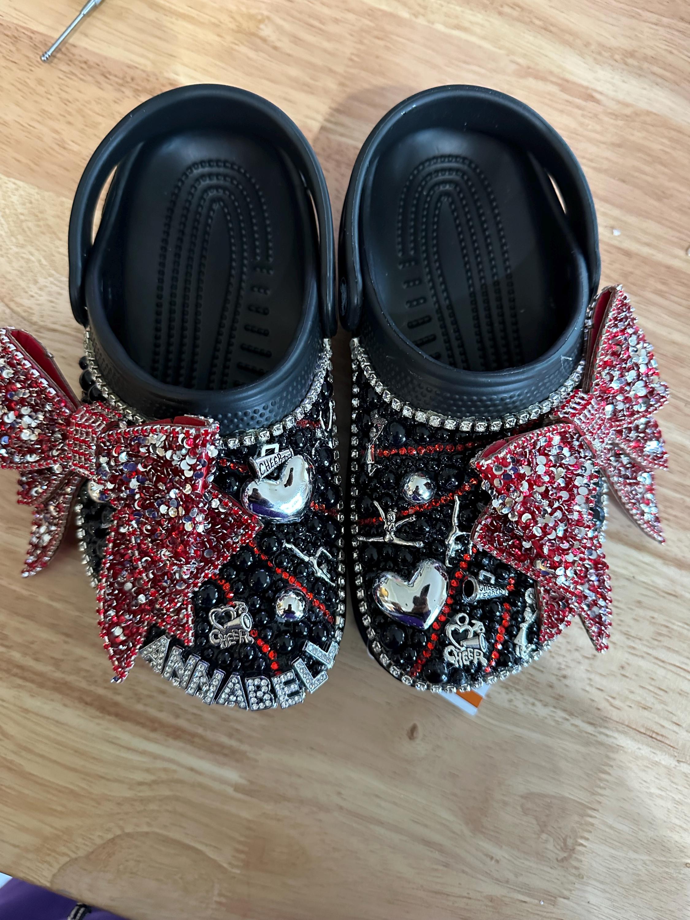 Cheer Crocs, Custom Rhinestone Bling Clogs, Cheer Team Clogs ...