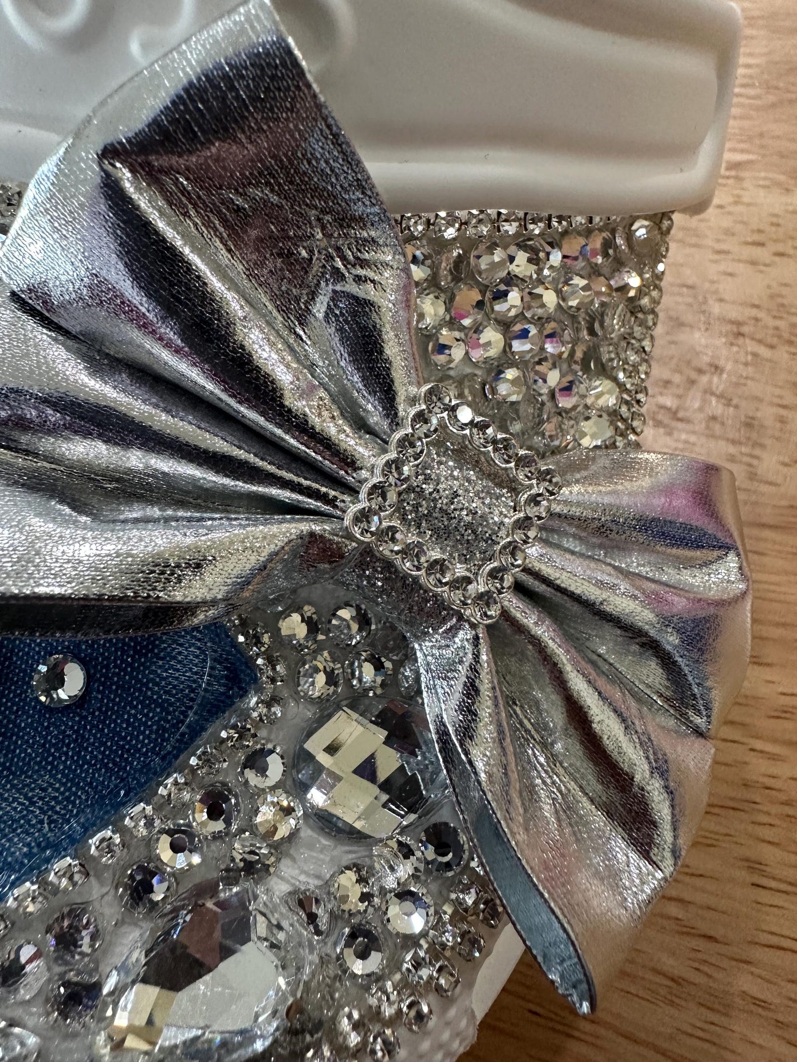 Denim and Diamonds Crocs, Rhinestone Bling Custom Clogs, Bedazzled ...