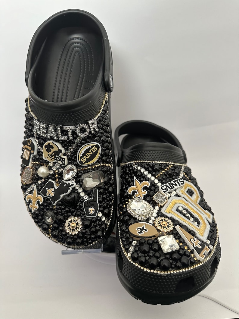Custom Rhinestone Bling Team Crocs, Football Baseball, Basketball ...