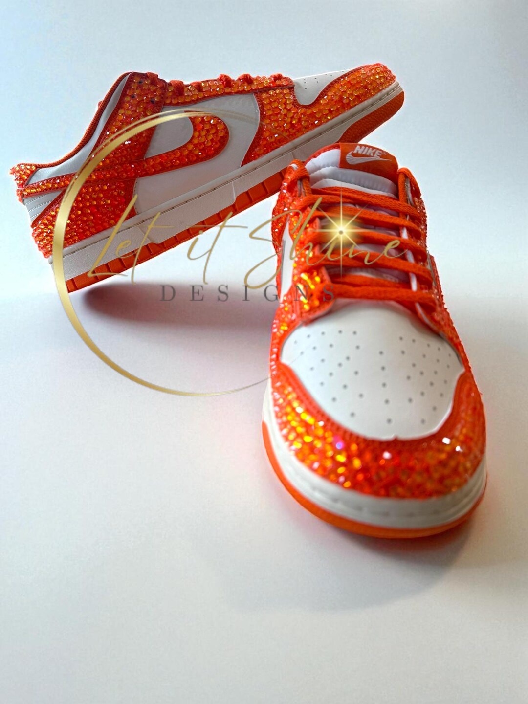 Rhinestone Nike Dunks, Custom Bling Sneakers, Bedazzled Footwear - Etsy