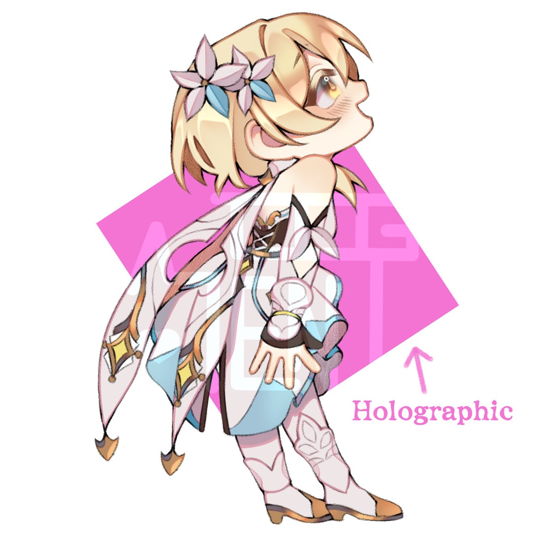Lumine Genshin Impact Holographic Sticker - Etsy