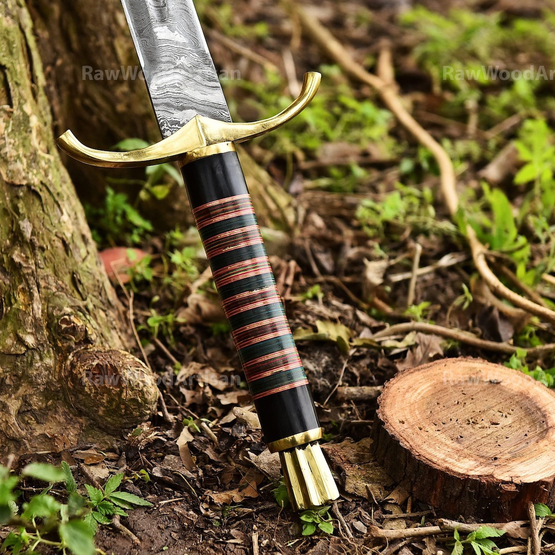 AUTHENTIC VIKING SWORD Damascus Steel, Norse Inspired Sword, Unique ...
