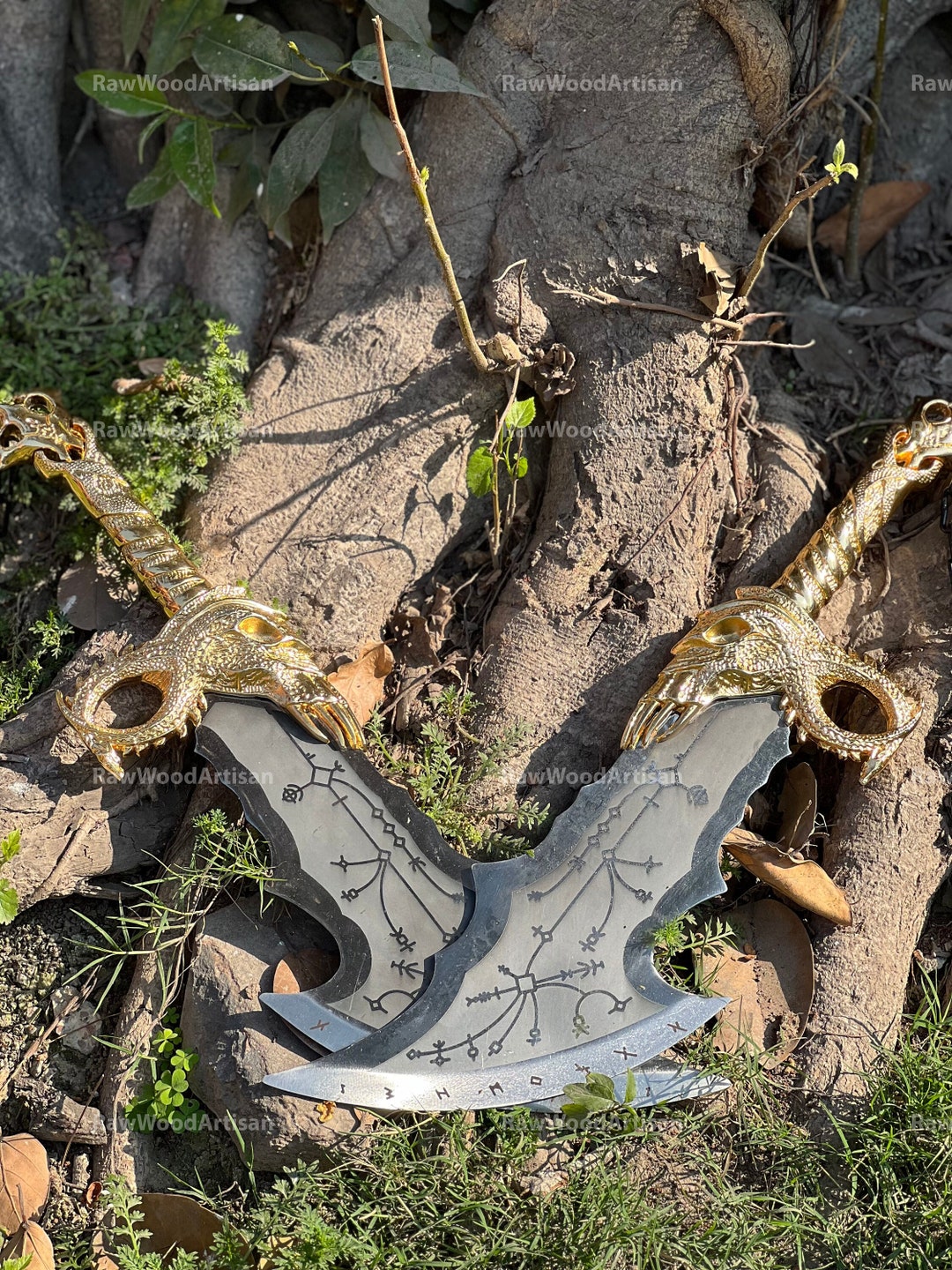 Blades of Chaos Steel|kratos Blades of Chaos Sharp|god of War Blades of ...