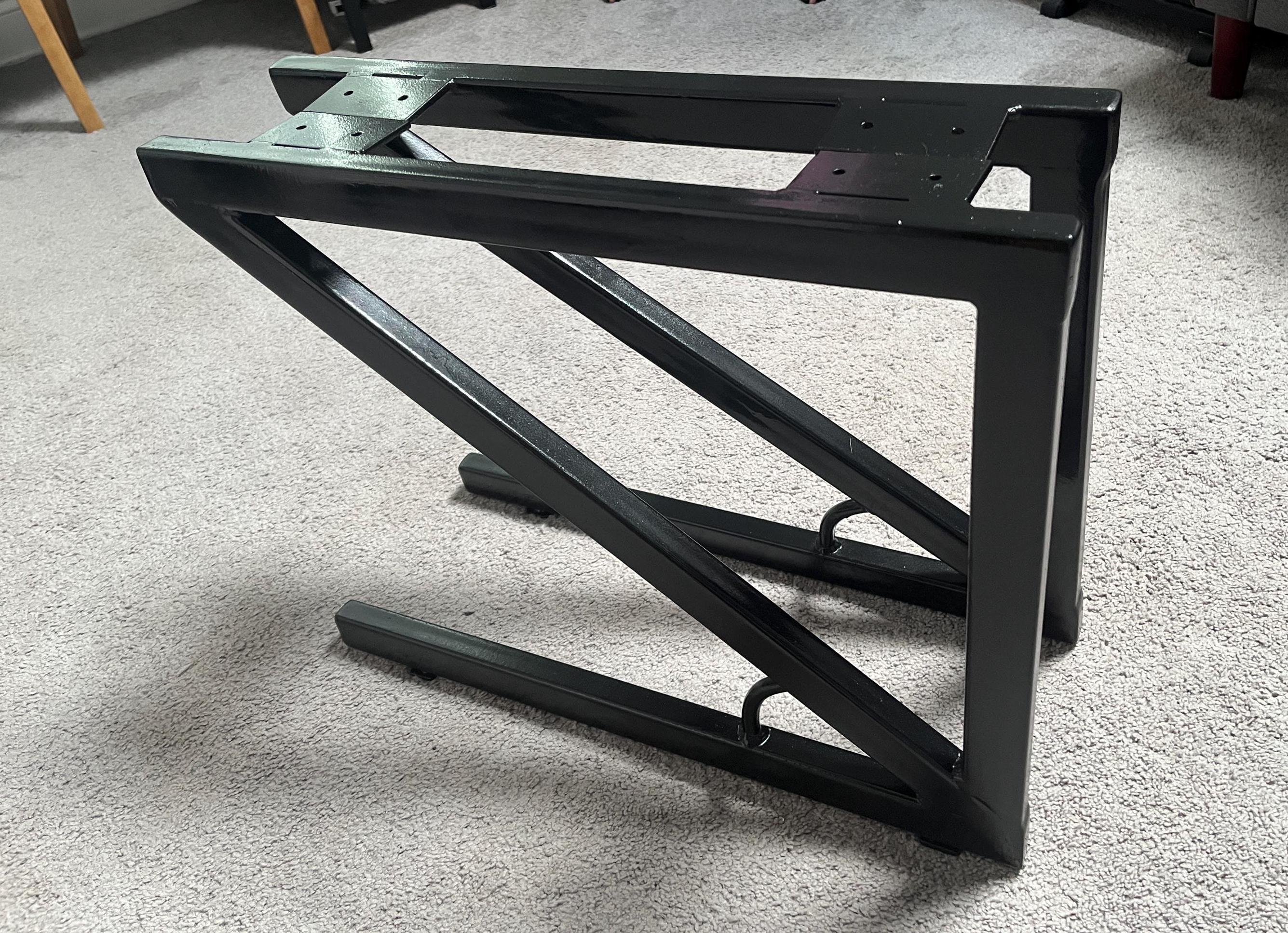 Modern End Table Legs Steel & Adjustable - Etsy