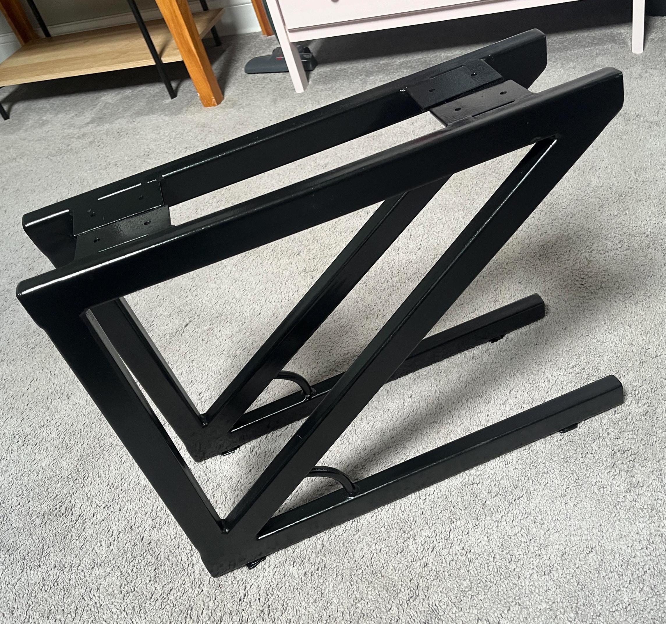 Modern End Table Legs Steel & Adjustable - Etsy