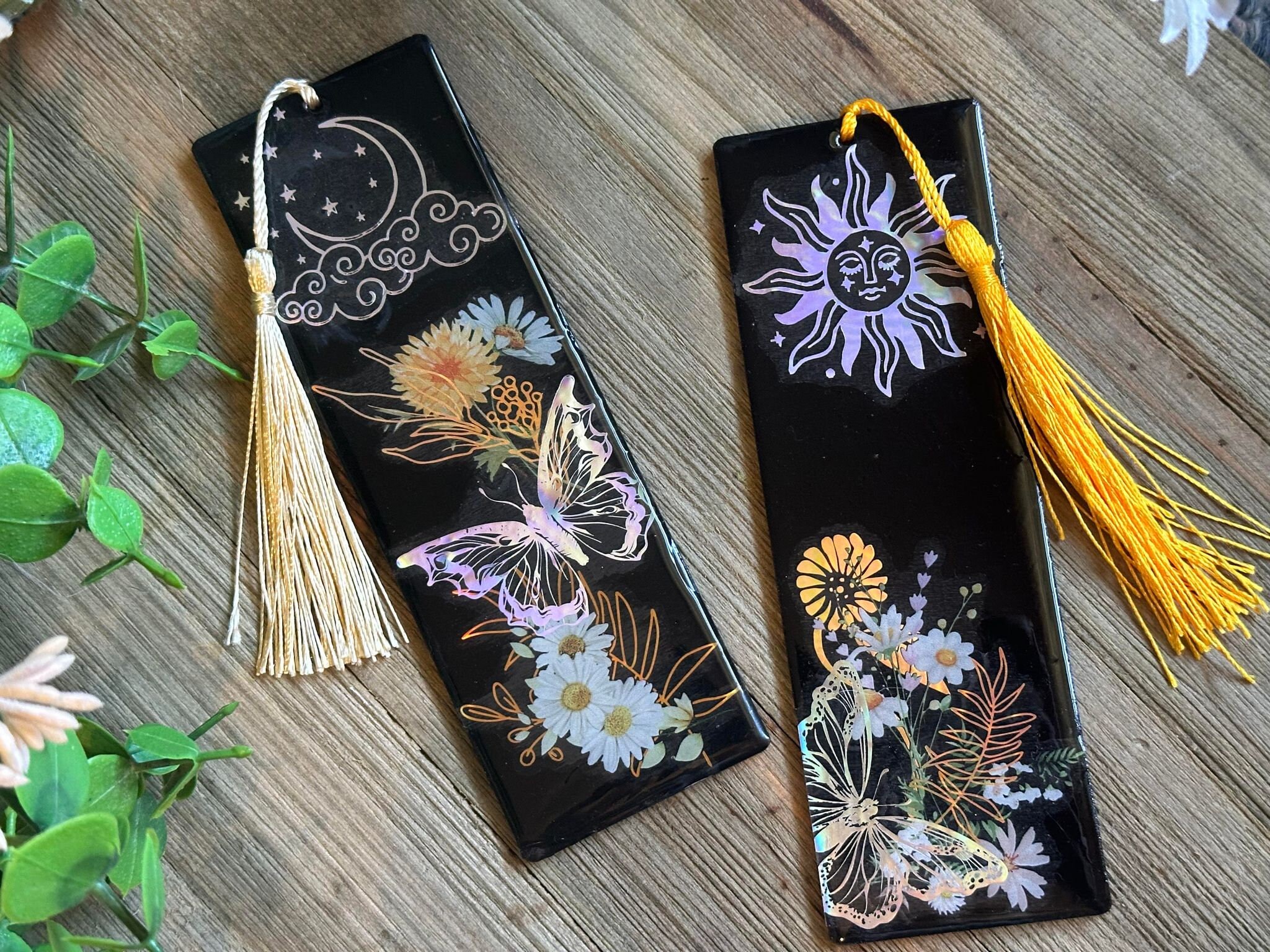 Holographic Bookmarks Wood - Etsy