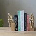 Wooden Thinker Bookends - Etsy