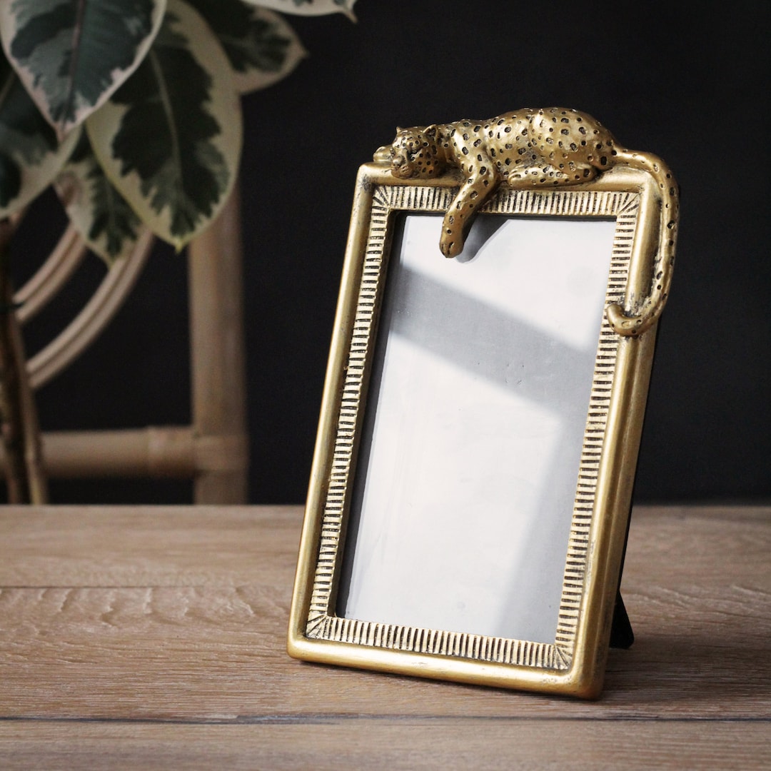 Gold Leopard Photo Frame, Picture Frame - Etsy