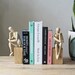 Wooden Thinker Bookends - Etsy