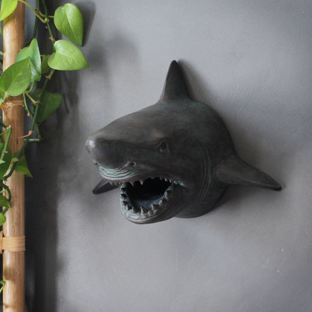 Decorative Shark Head, Wall Mounted or Desktop - Etsy