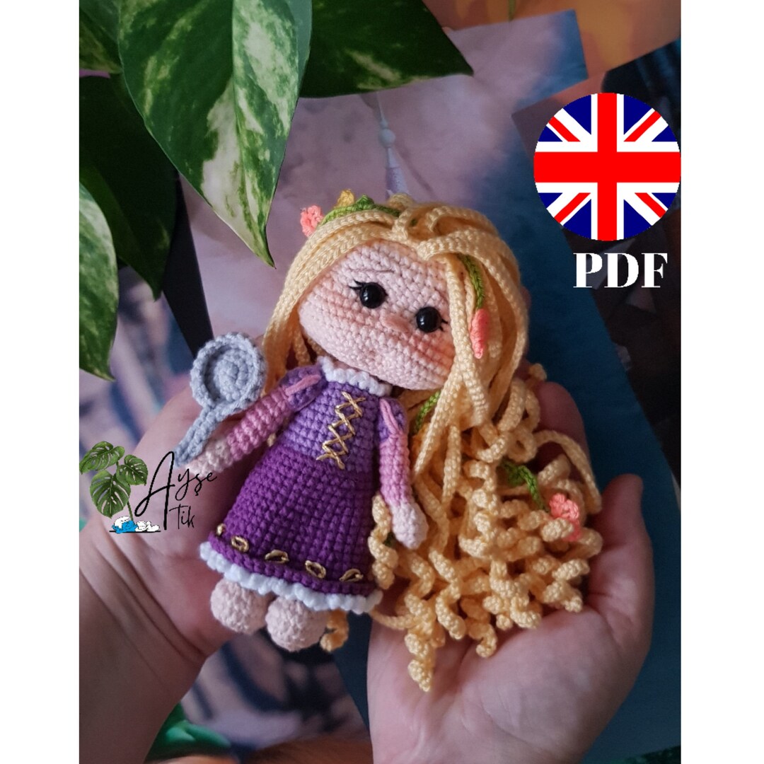 Cute Rapunzel ENGLISH Pattern Pdf - Etsy