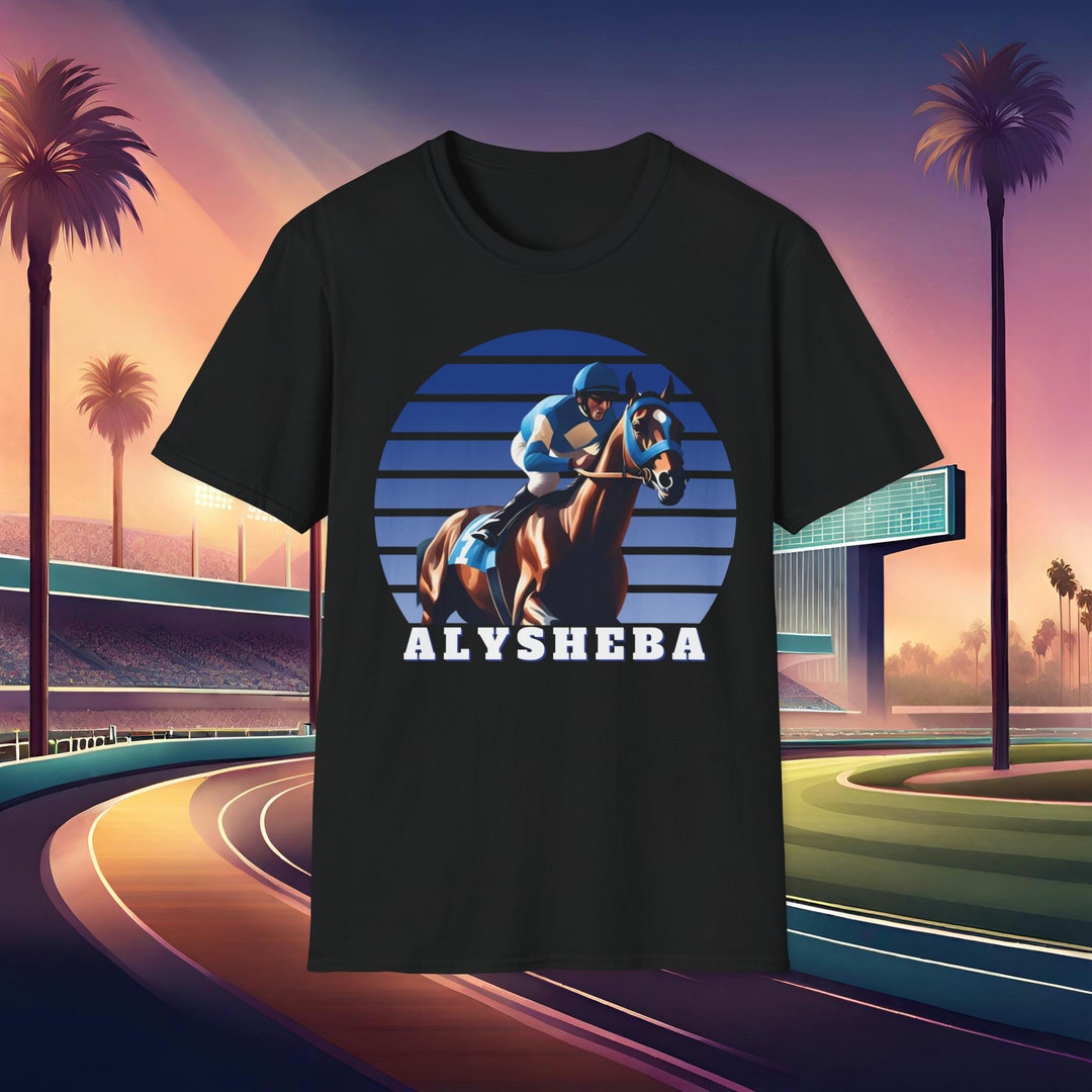 Alysheba Racehorse Tribute: Vintage Horse Racing Tee for Thoroughbred ...