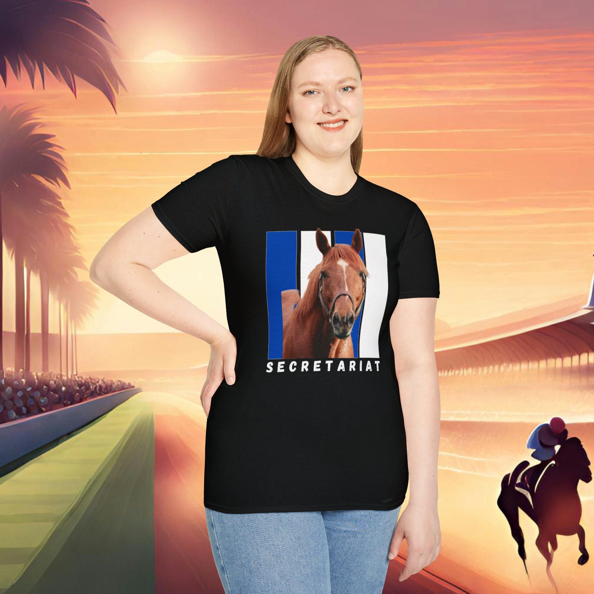 Vintage-inspired Secretariat Horse Racing Tee Iconic Triple Crown ...