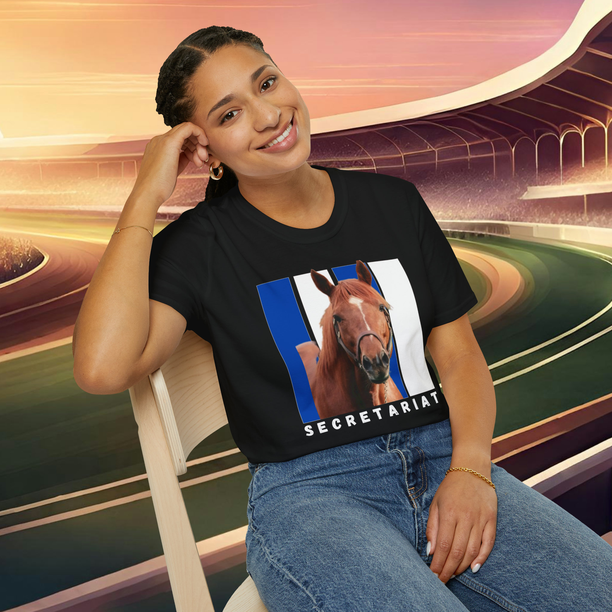 Vintage-inspired Secretariat Horse Racing Tee Iconic Triple Crown ...