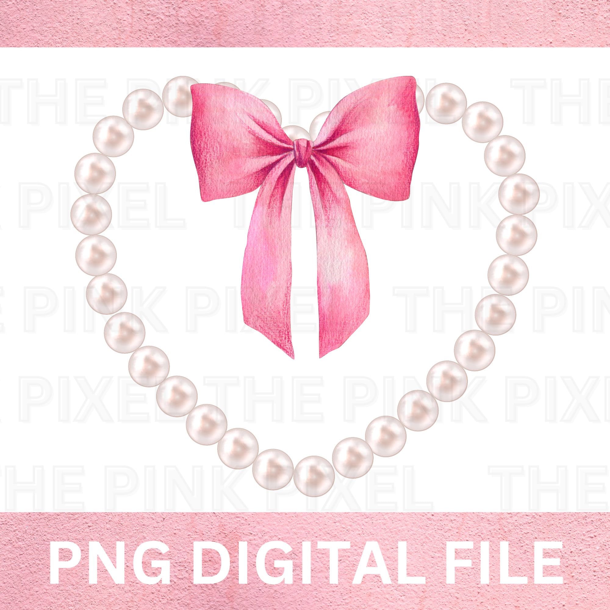 Coquette Bow Pearls Png, Bow Png, Coquette Shirt Designs, Soft Girl Era ...