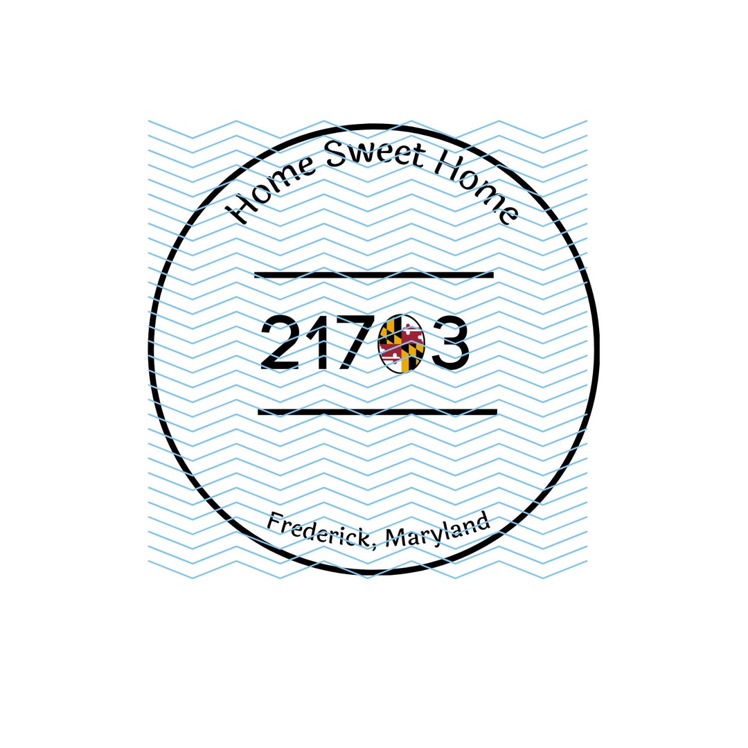 Customizable Maryland Zip Code Svg - Etsy