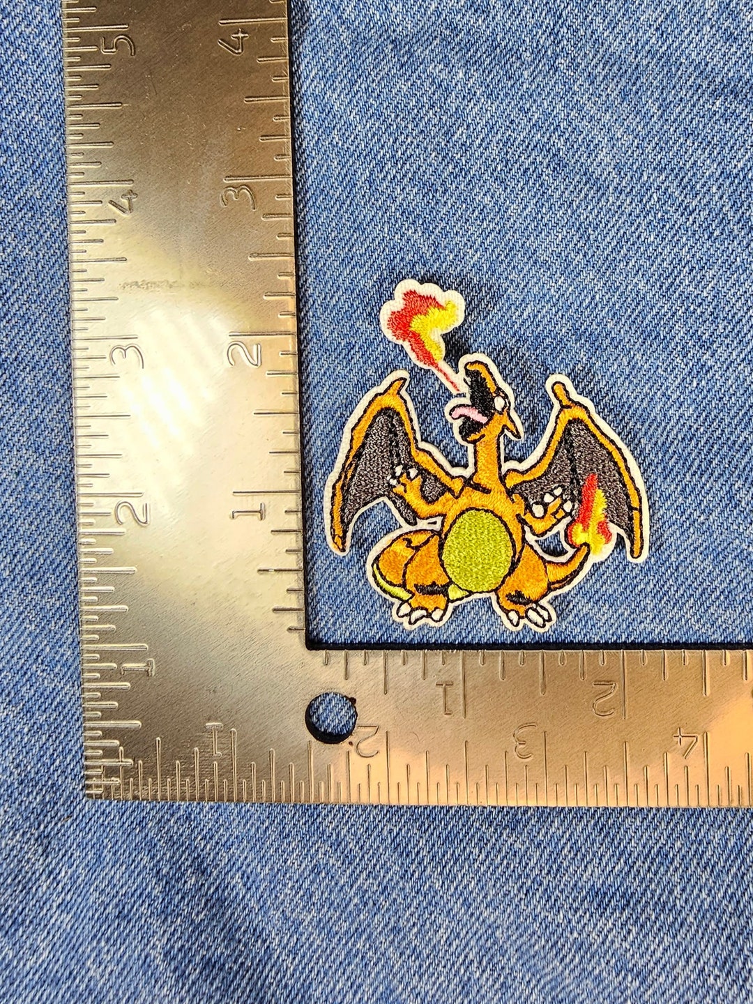 Charizard 2 Pokémon Patch Embroidered Embroidery Patch Patches Iron on / Sew on Transfer - Etsy