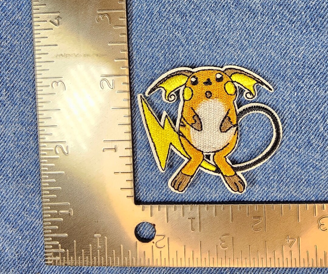 Raichu Pokémon Patch Embroidered Embroidery Patch Patches Iron on / Sew ...