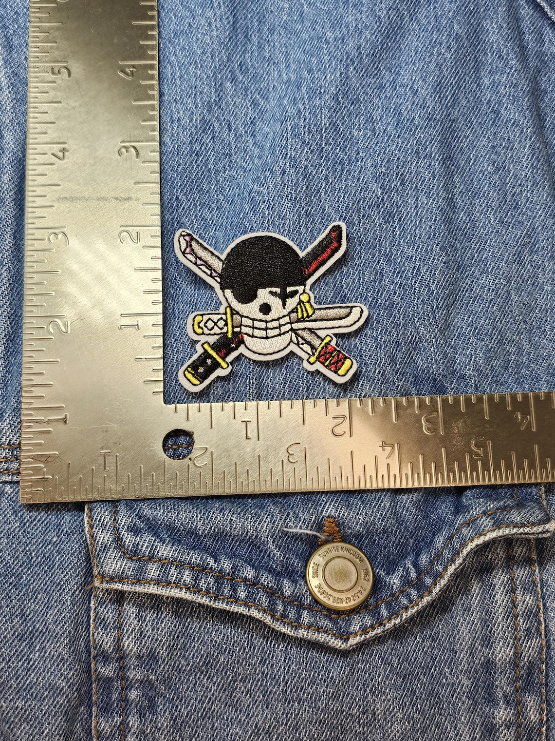 One Piece Anime Roronoa Zoro Skull Logo Embroidered Iron on Patch - Etsy