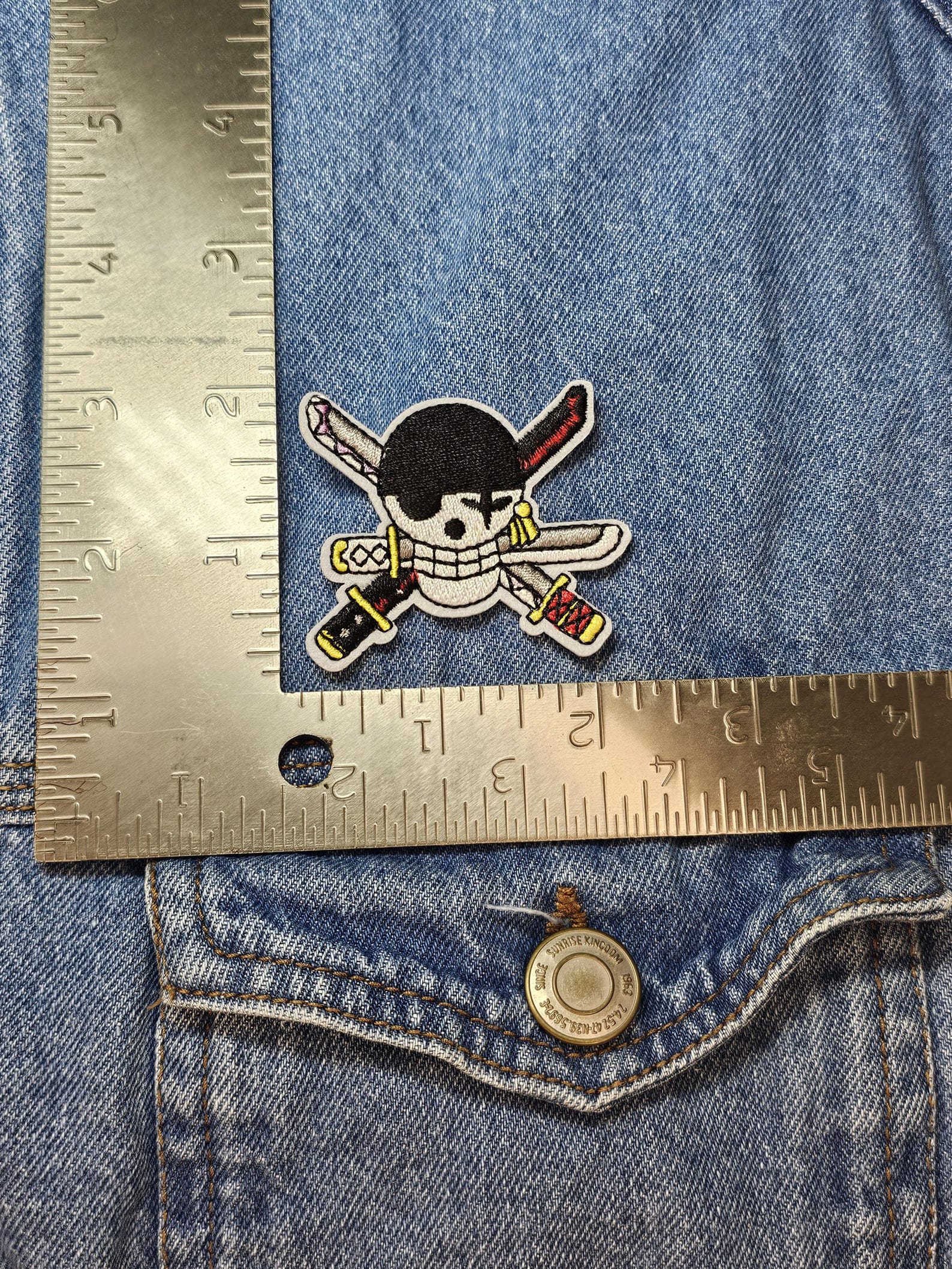 One Piece Anime Roronoa Zoro Skull Logo Embroidered Iron on Patch - Etsy
