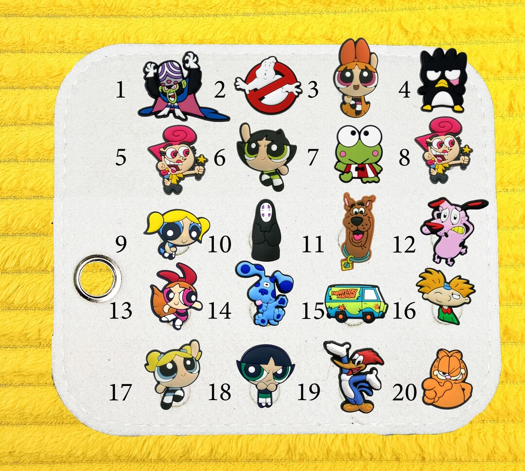 Cartoon Character Shoe Charm Set – Fun & Colorful Accessories for Hole ...