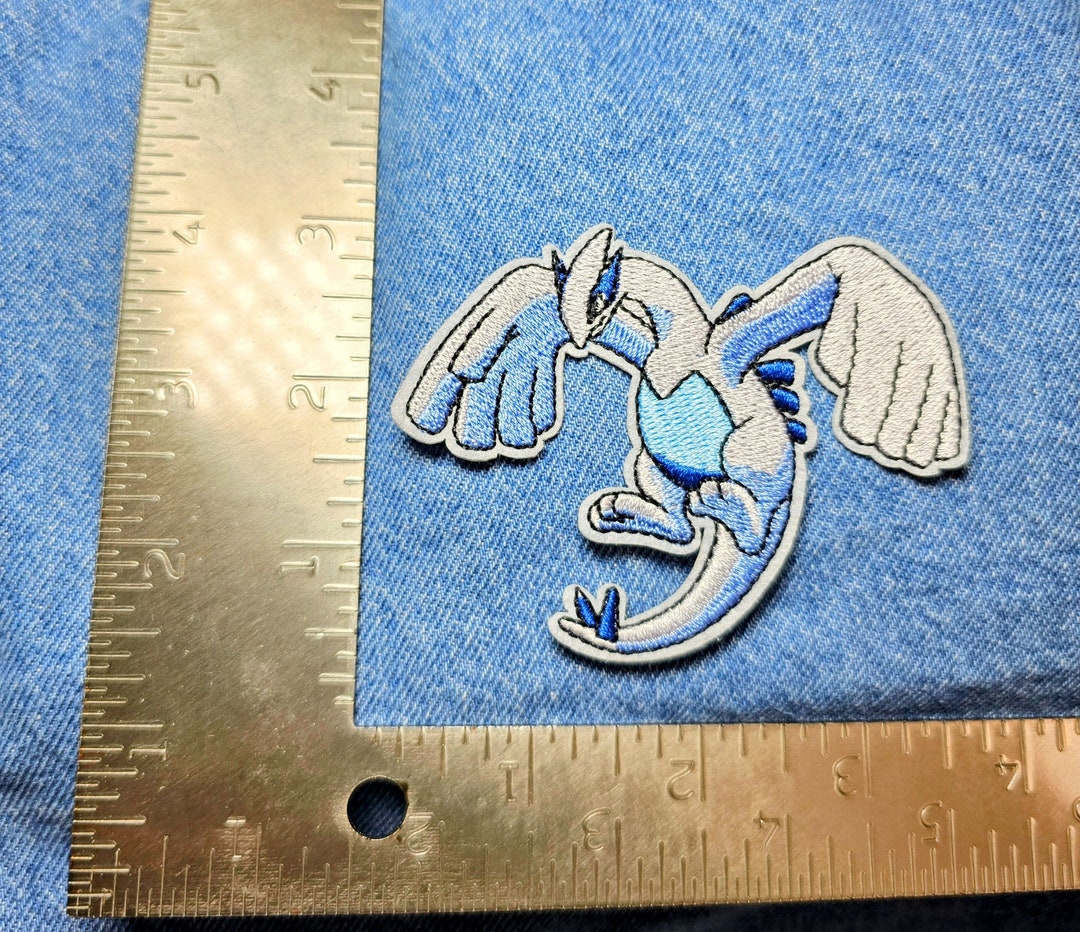 Lugia Poke Patch Embroidered Embroidery Patch Patches Iron on / Sew on ...
