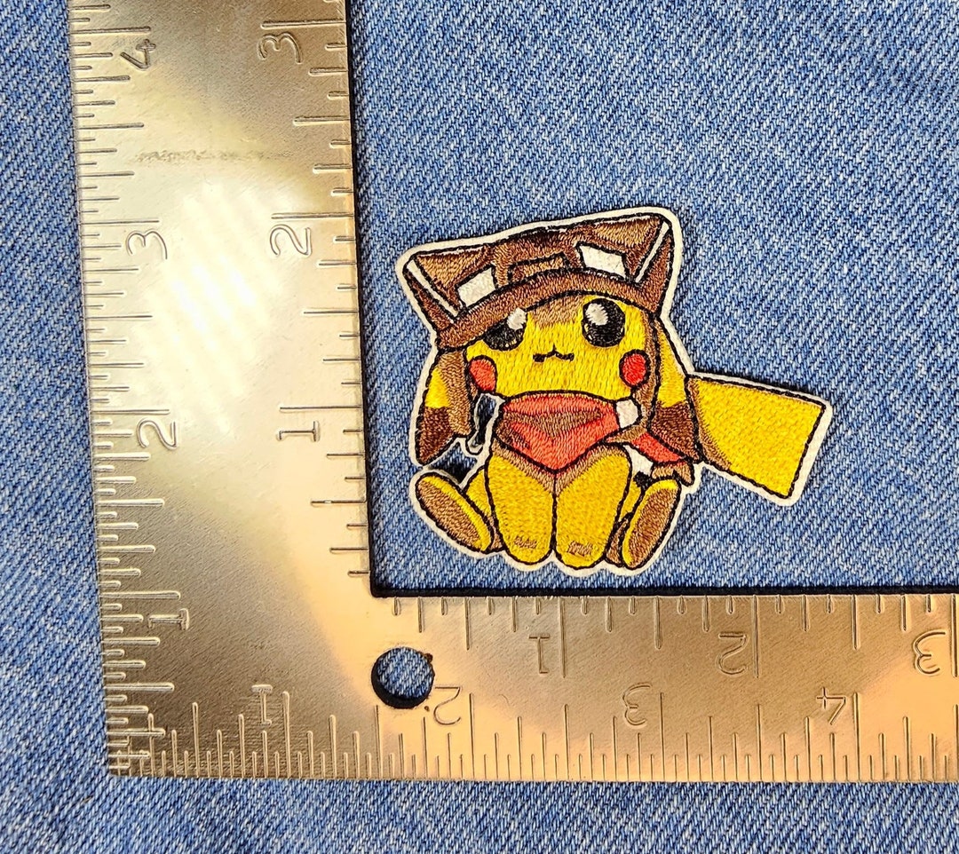 Pikachu Pilot Pokémon Patch Embroidered Embroidery Patch Patches Iron ...