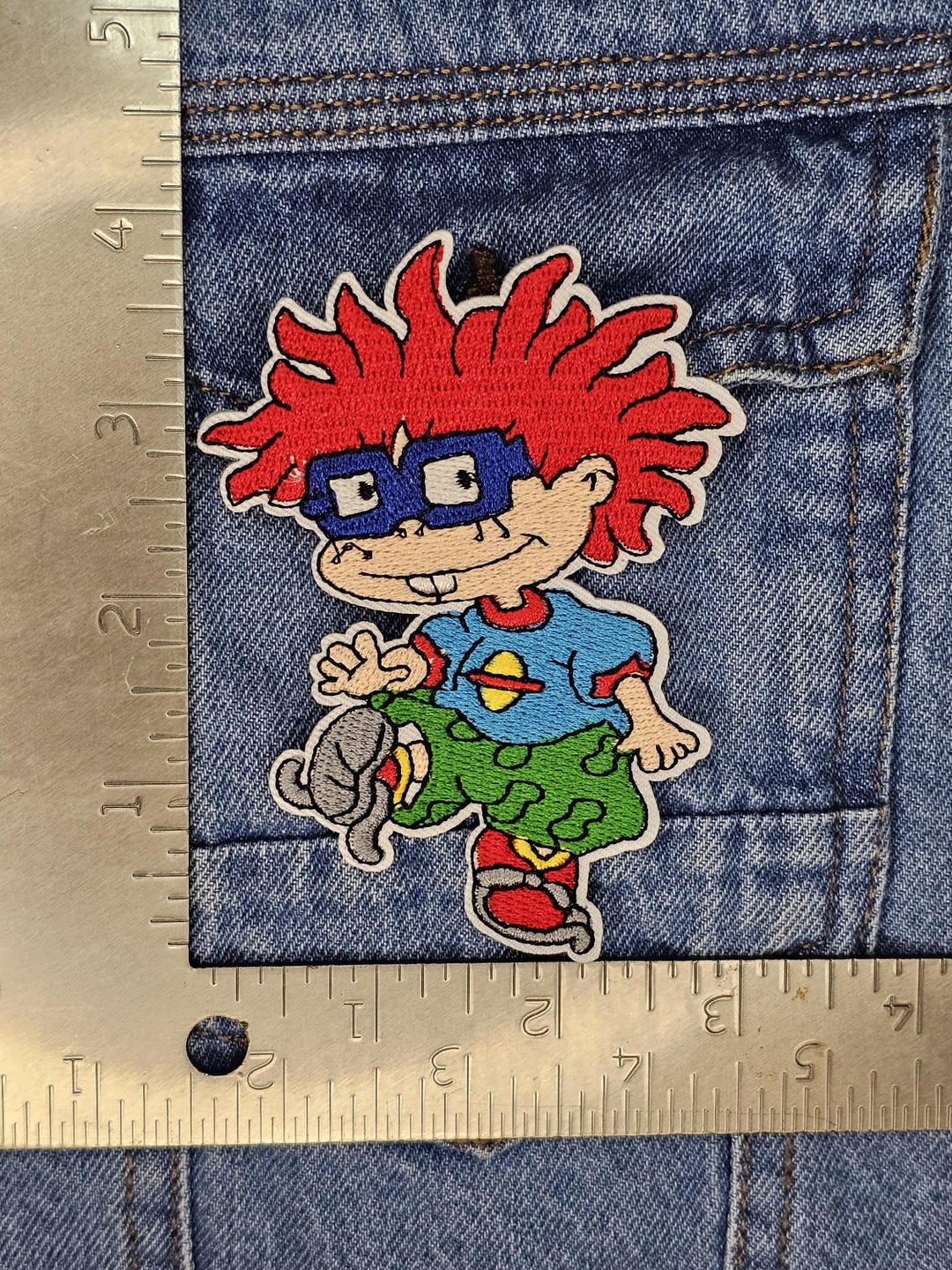 Chuck 90s Cartoon Iron-on Patch – Embroidered Retro Badge | Nostalgic ...