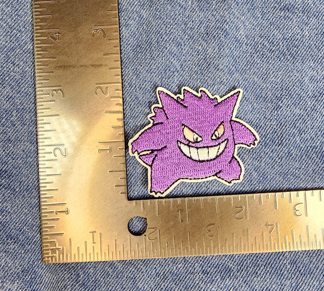 Gengar Pokémon Patch Embroidered Embroidery Patch Patches Iron on / Sew ...