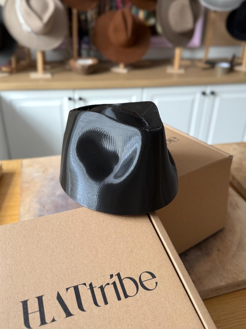 Fedora Hat Block Nr 103 – 3D Printed Crown Mold for Felt Hats – Size 52 ...