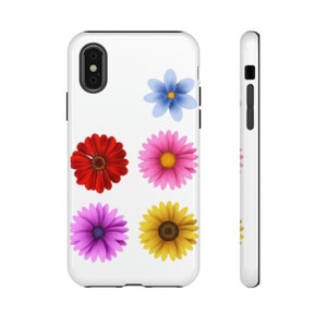 Flower Phone Case, Bright Colored Flower Phone Case, Iphone, Galaxy ...